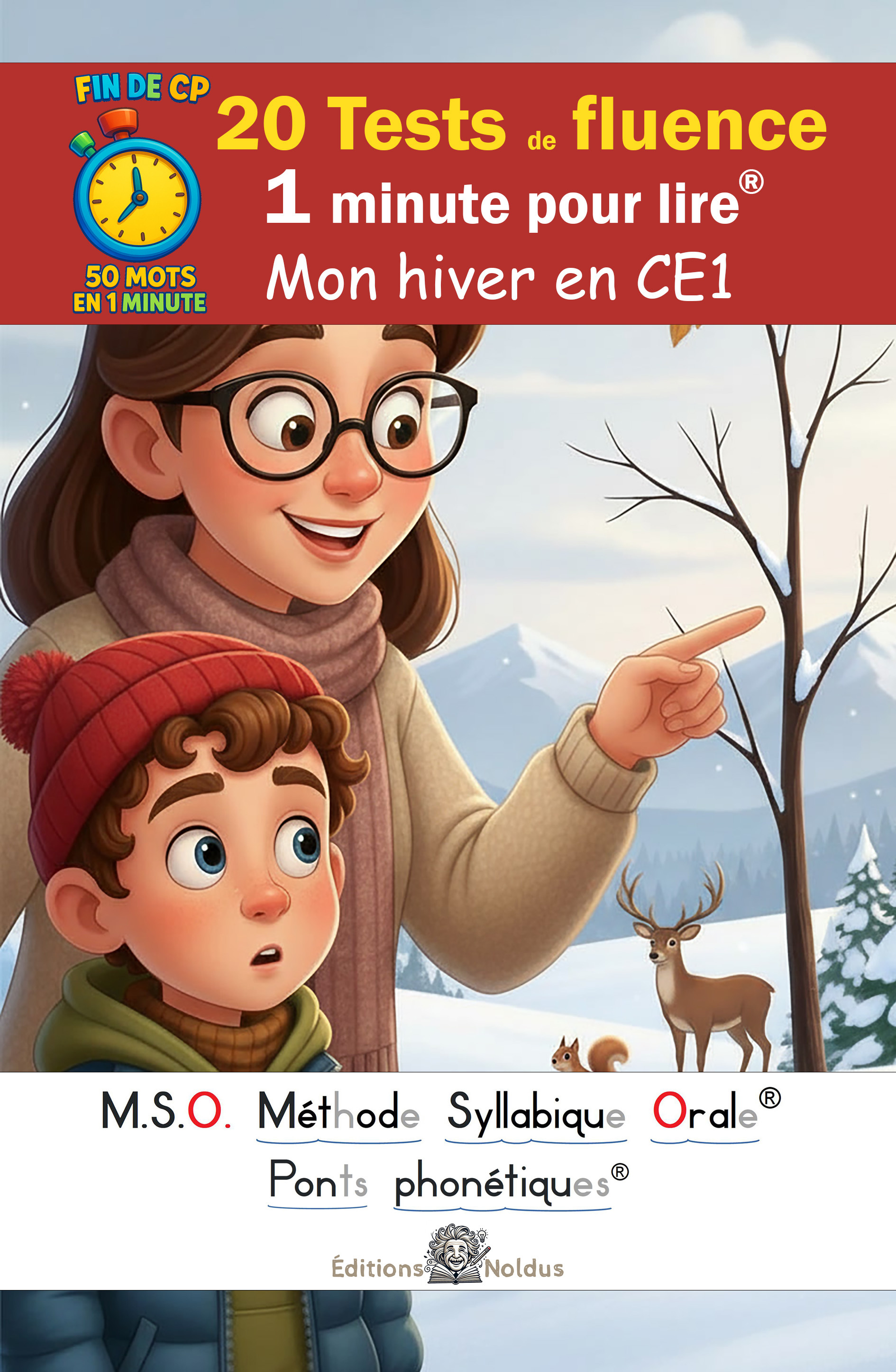 20 Tests de fluence - 1 minute pour lire - Mon hiver en CE1 - en MSO ...